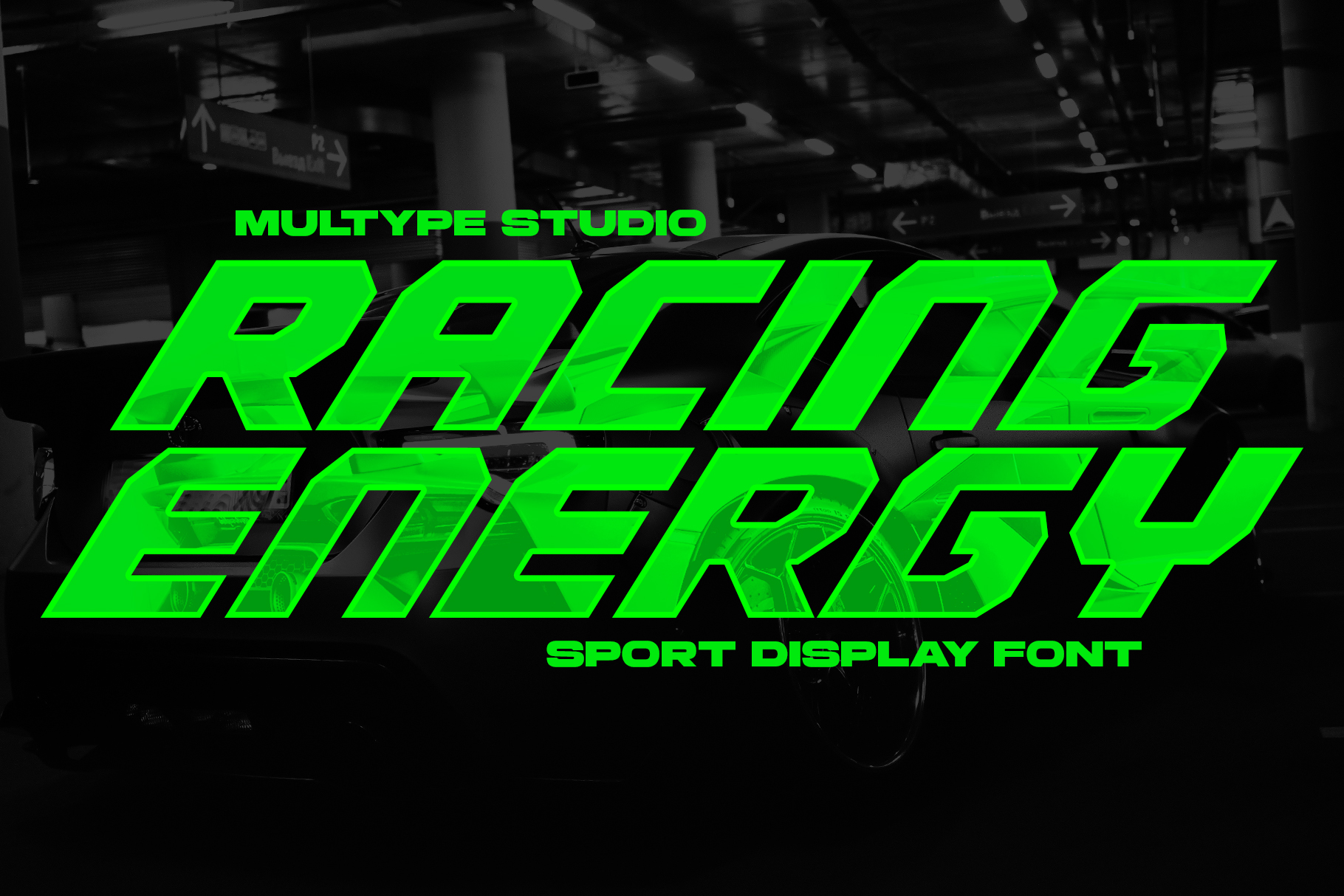 Racing Energy Sport Display Font - Multype Studio